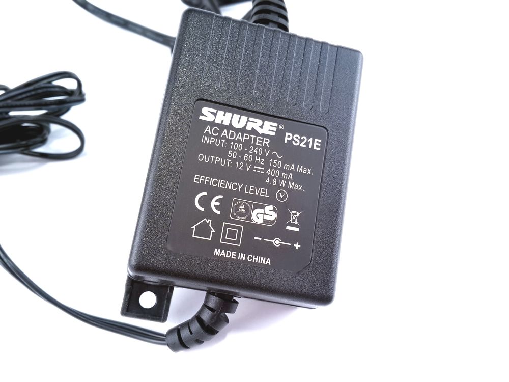 Блок живлення SHURE PS21E - блок живлення для портативних мікшерів та ...