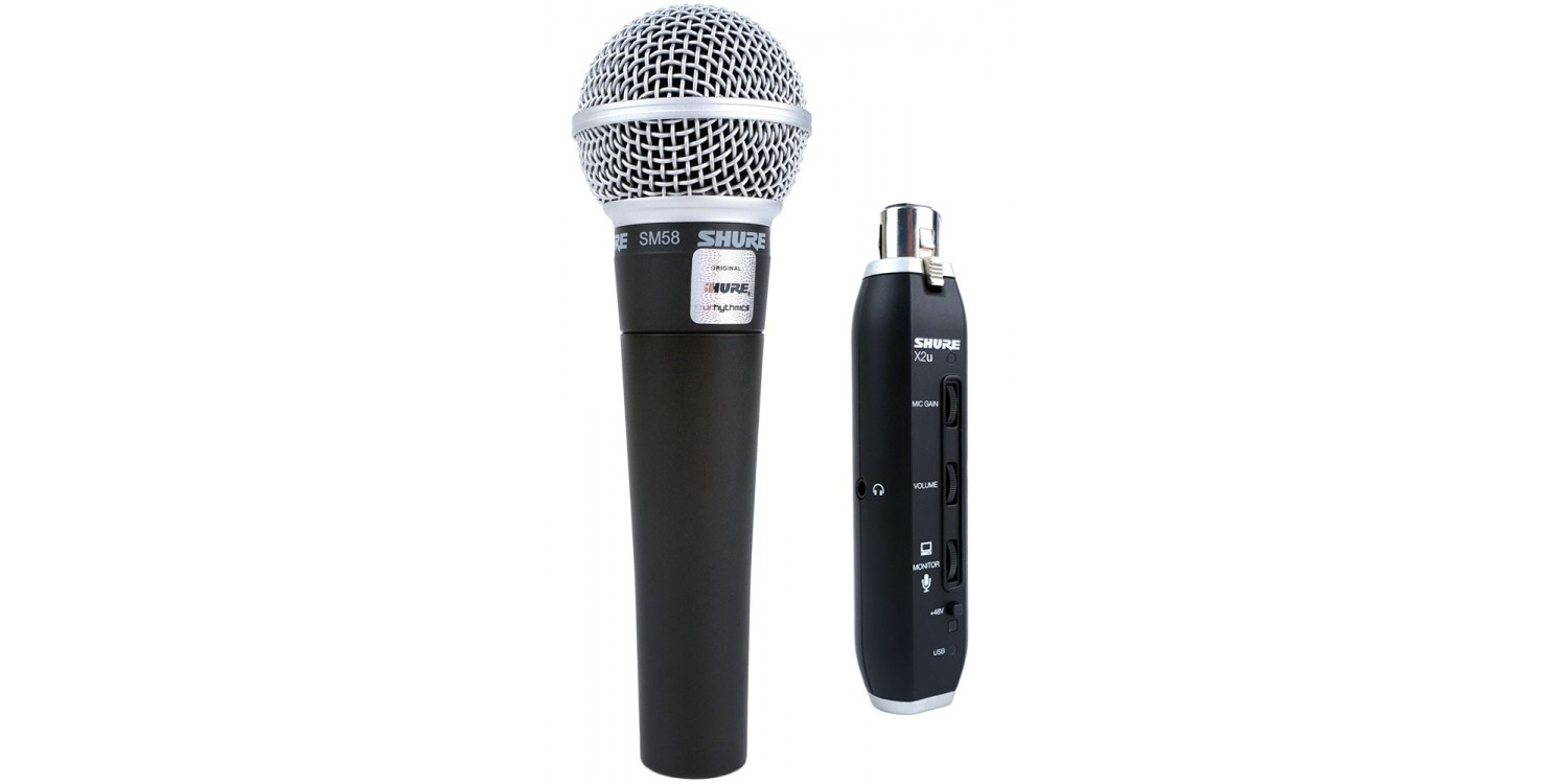 Мікрофон SHURE SM58 X2u купити у Києві SM58X2u Bundle з доставкою